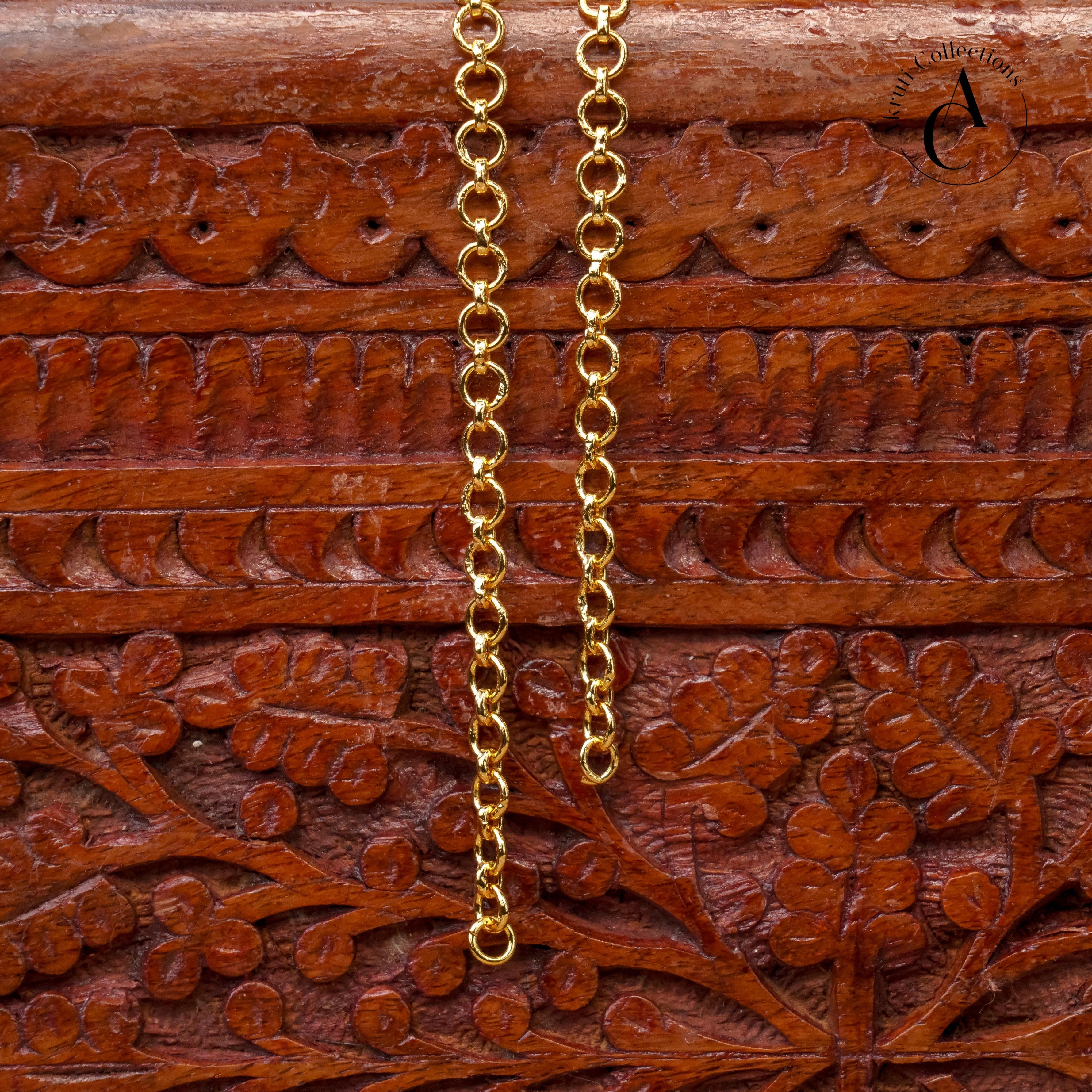 SL111- Silver Back Chain – Akruti Collections