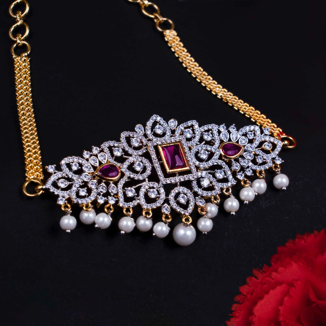AB35 - Armband/Choker – Akruti Collections