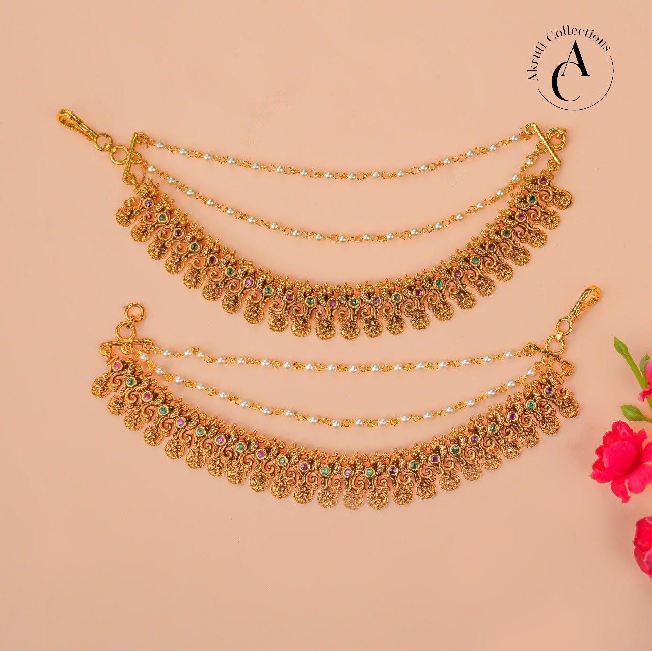 EC7 - Ear Chains – Akruti Collections